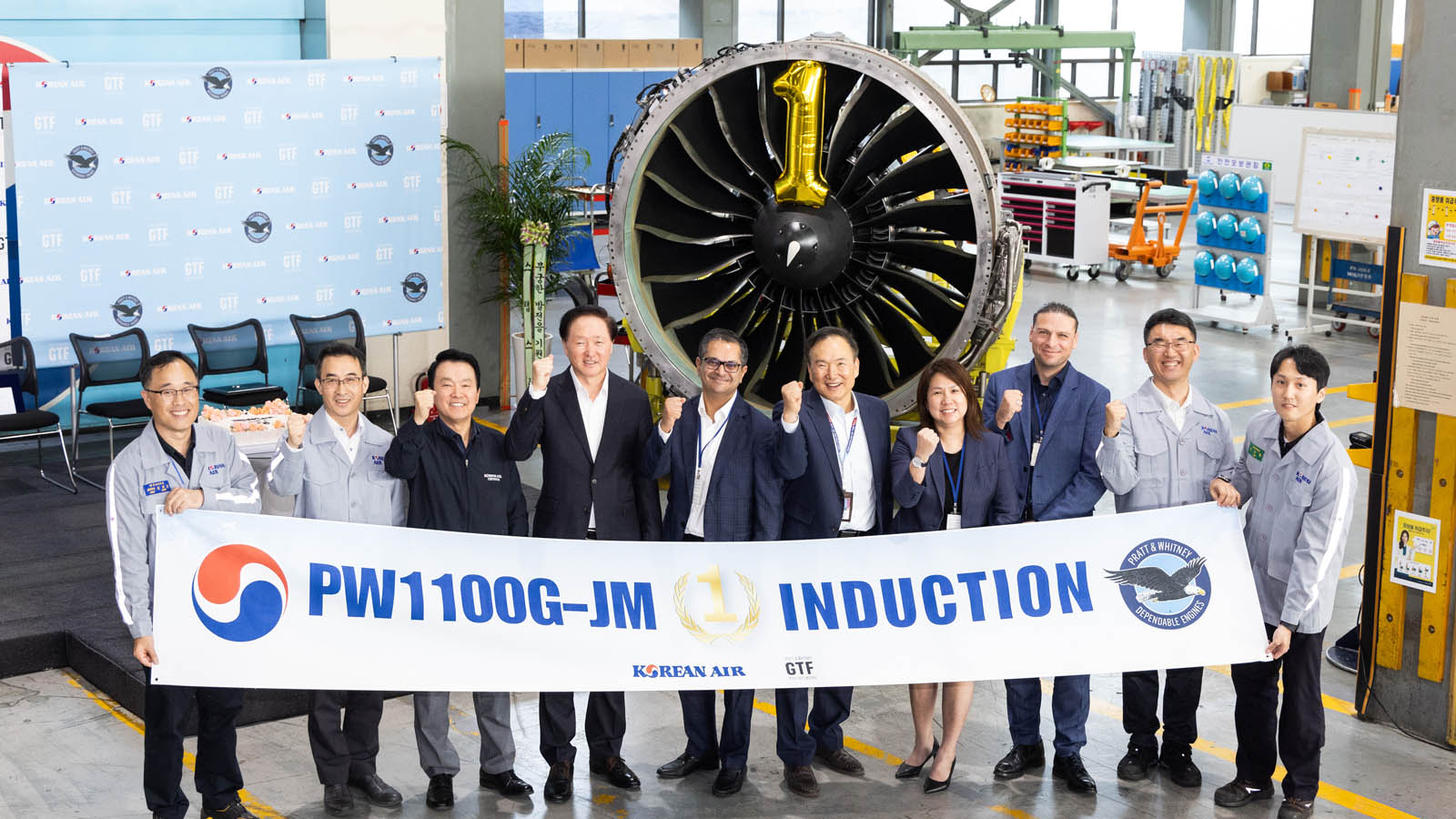 News | Pratt Whitney and Korean Air Announce First GTF Engine Induction | Pratt & Whitney